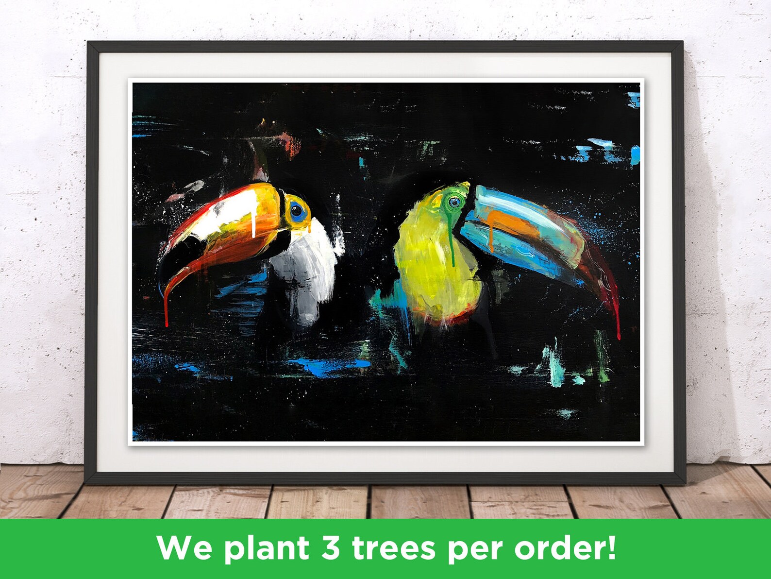 Toucan Bird Print by Aidan Sloan Colourful Bird Wall Art - Etsy