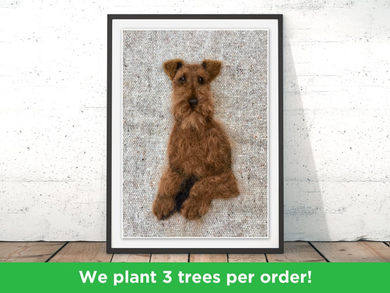Irish Terrier Art Print by Sharon Salt Irish Terrier Dog - Etsy