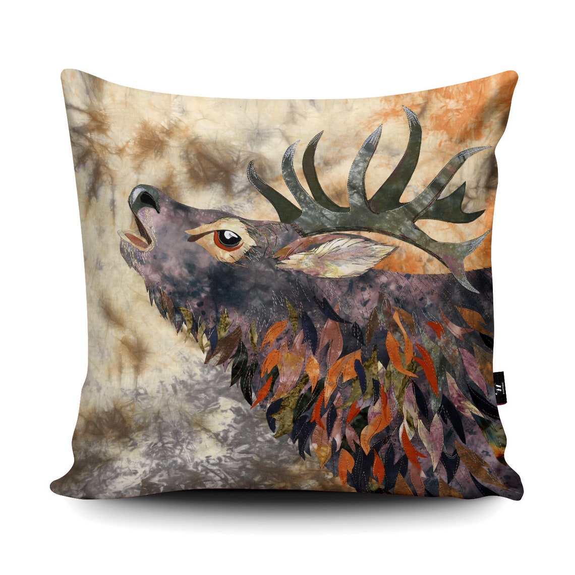 Stunning Scottish Stag Textile Cushion by Kate Findlay | Etsy