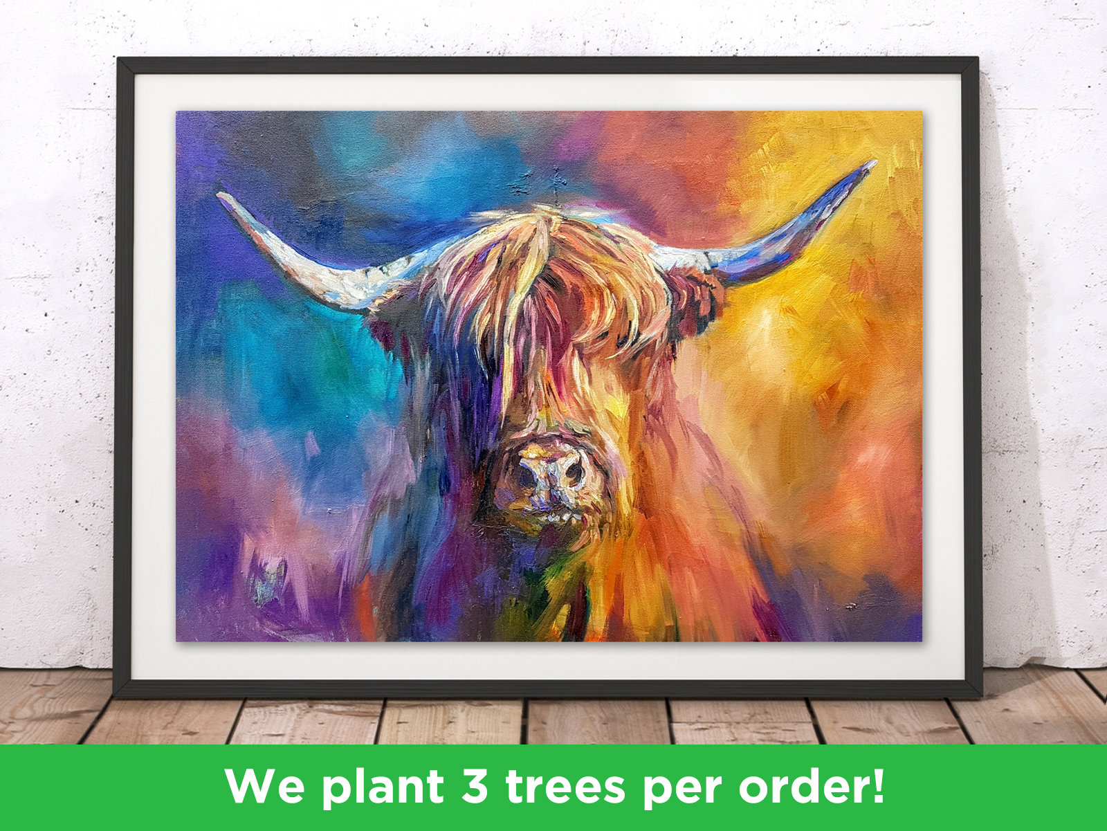Highland Cow Wall Decor Highland Cow Poster Wall decor Wildlife Photo ...