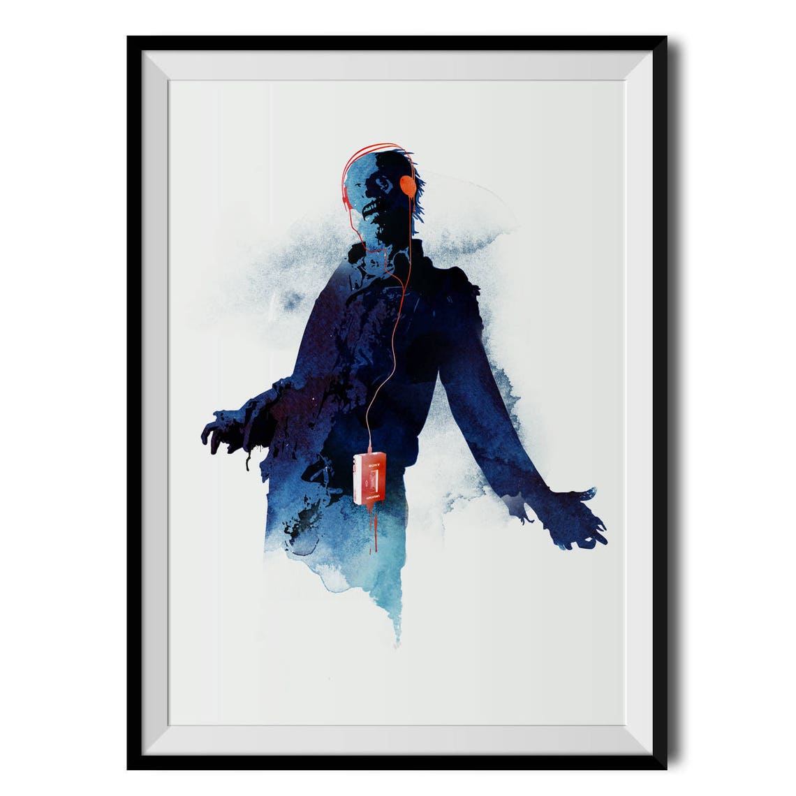 Walking Dead Print Walking Dead Art Zombie Gift Walking - Etsy