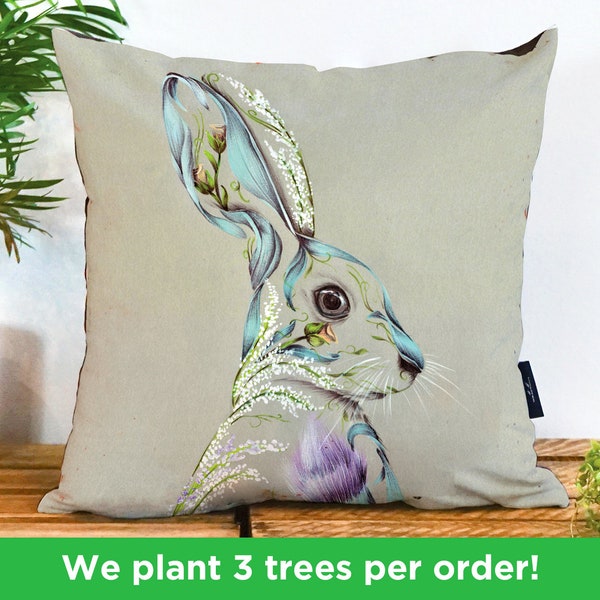 Rabbit Cushion - Etsy