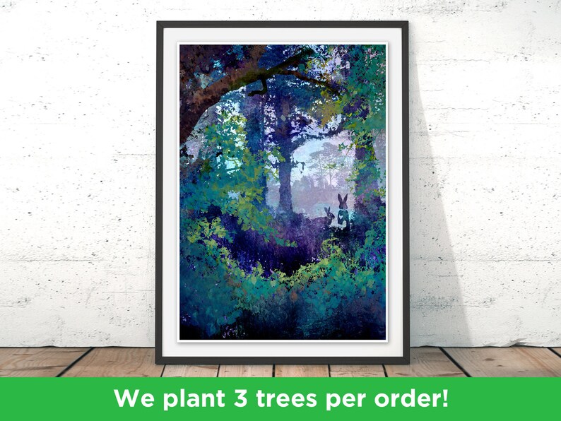 Beautiful Rabbit Print by Phill Taffs Rabbit Wall Art Hare - Etsy UK