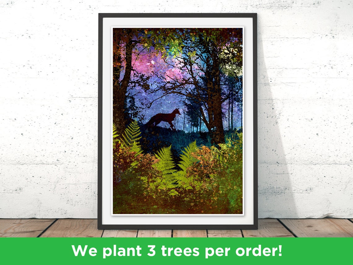 Beautiful Fox Print by Phill Taffs Fox Wall Art Fox Print - Etsy