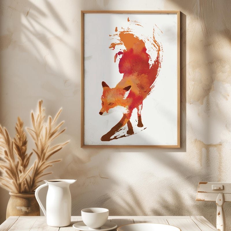 Fox Print - Etsy