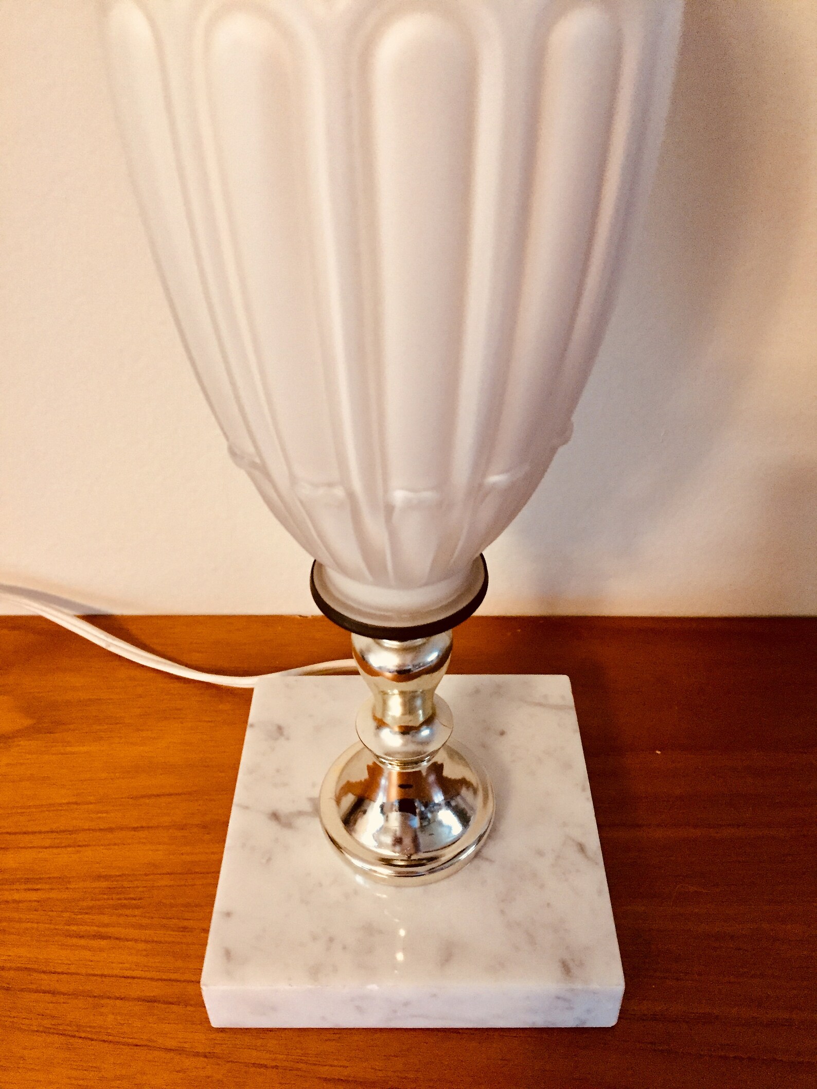 Vintage Opaque Milk Glass Lamp Unique Style And Design Cottage Etsy