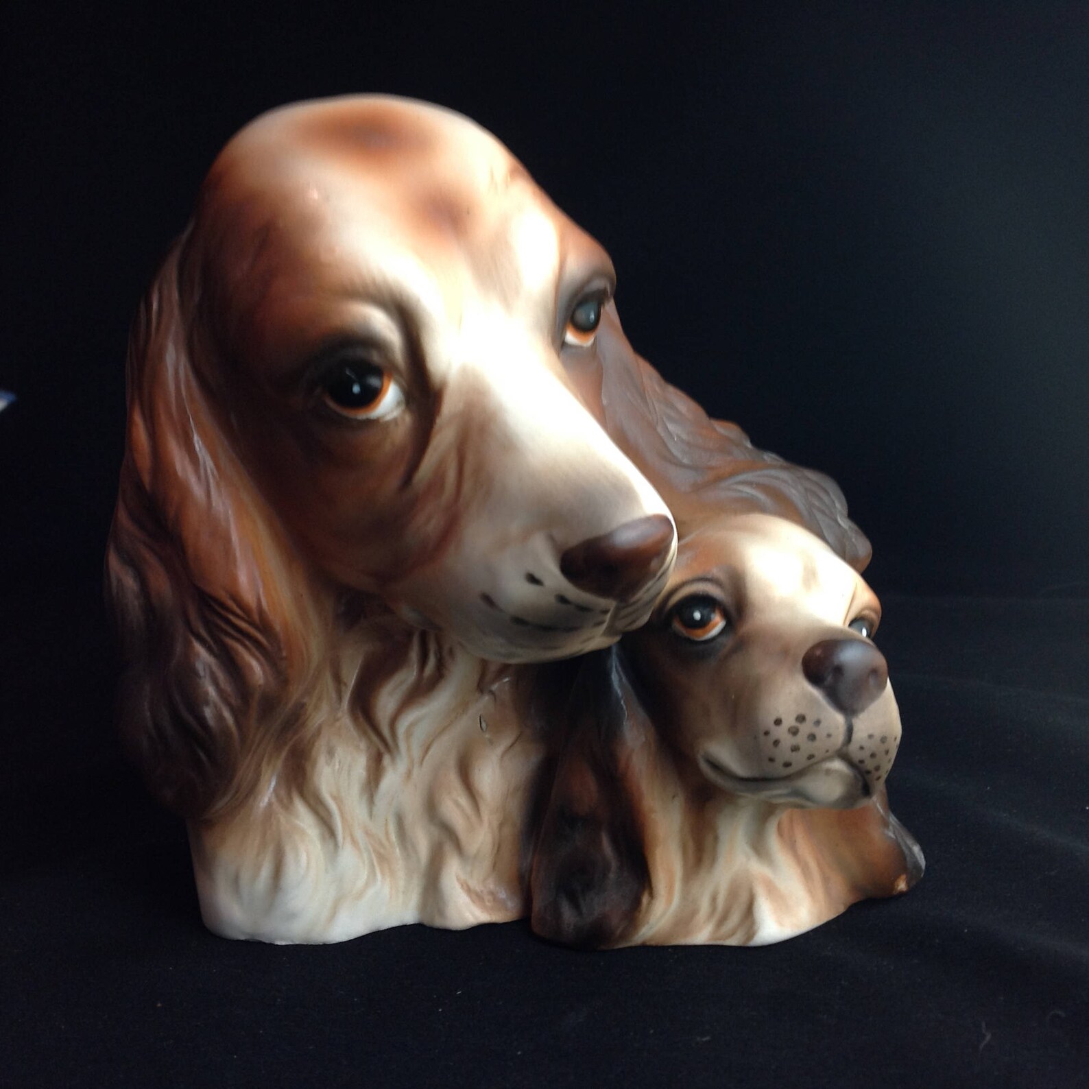 Cocker Spaniel Mother and Pup Planter Napco C8953 1960's - Etsy