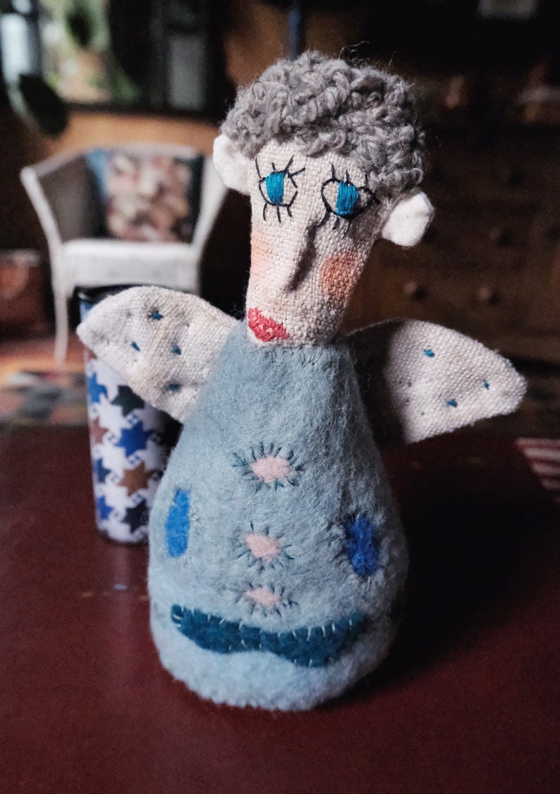 Colourful Wool Felt Angels With Wings and Funky Haircuts. - Etsy UK