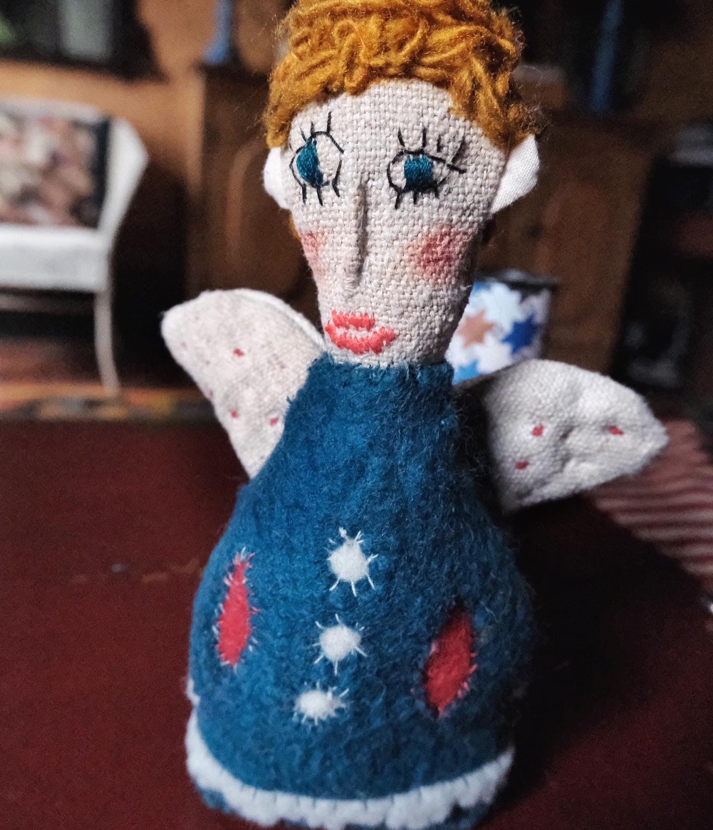 Colourful Wool Felt Angels With Wings and Funky Haircuts. - Etsy