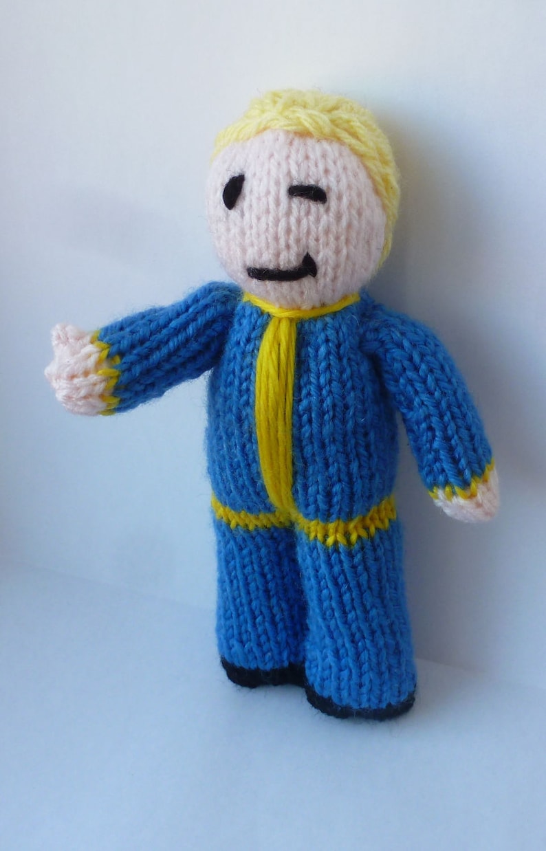 PDF knitting pattern: Fallout Vault Tec boy | Etsy