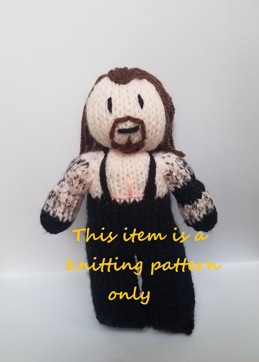 PDF Knitting Pattern: the Undertaker (WWE / WWF) - Etsy