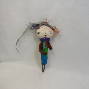 Handmade Whimsical Character Ornament, Original One of a Kind OOAK ...