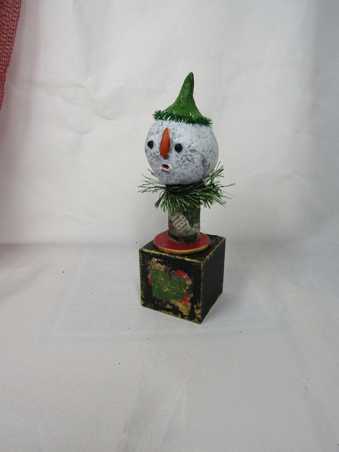 Fun Funky Papier Mache Character, Handmade One-of-a-kind Holiday Gift ...