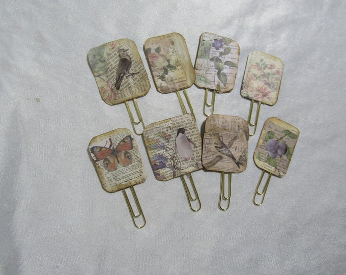 Handmade Paperclips, Bookmarks, Junk Journal Ephemera, Notebooks ...