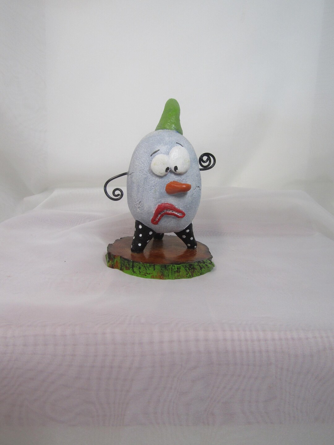 Fun Funky Papier Mache Character, Handmade One-of-a-kind Holiday Gift ...