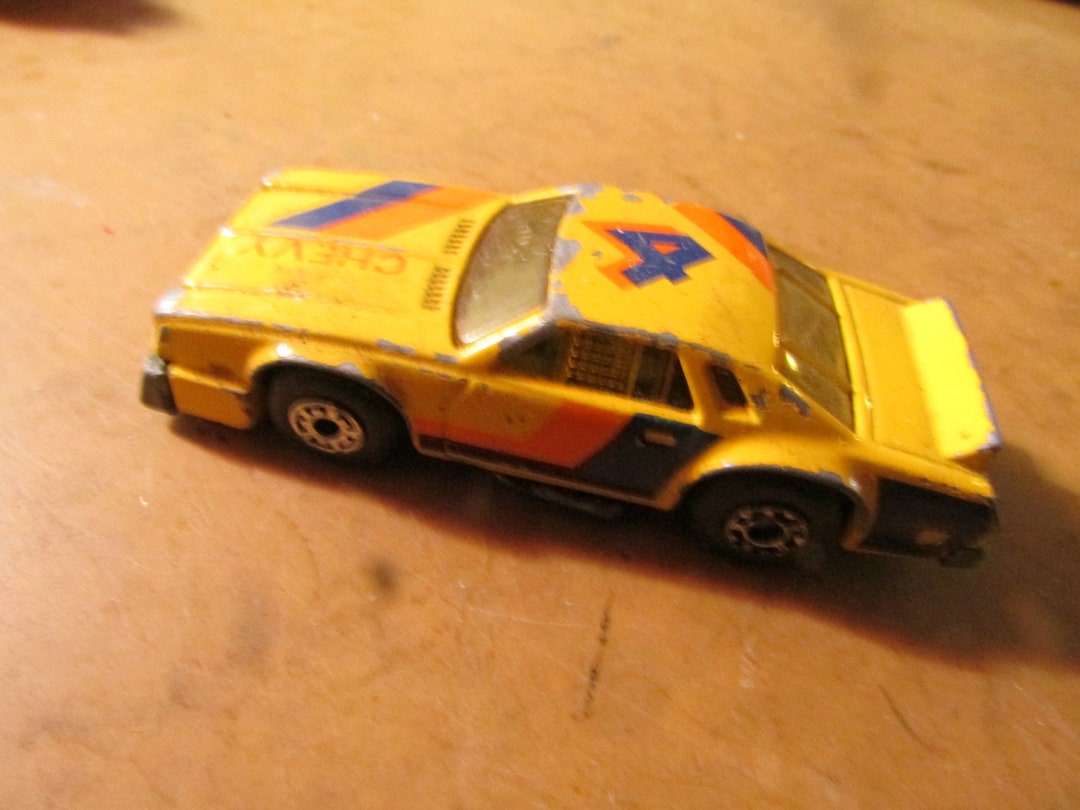 Matchbox Superfast Chevy Pro Stocker Yellow 1/64 Die Cast Free USA ...