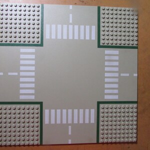 LEGO Roadway Airport Runway Strip Race Track Base Plate 10 X 10 4 Way ...