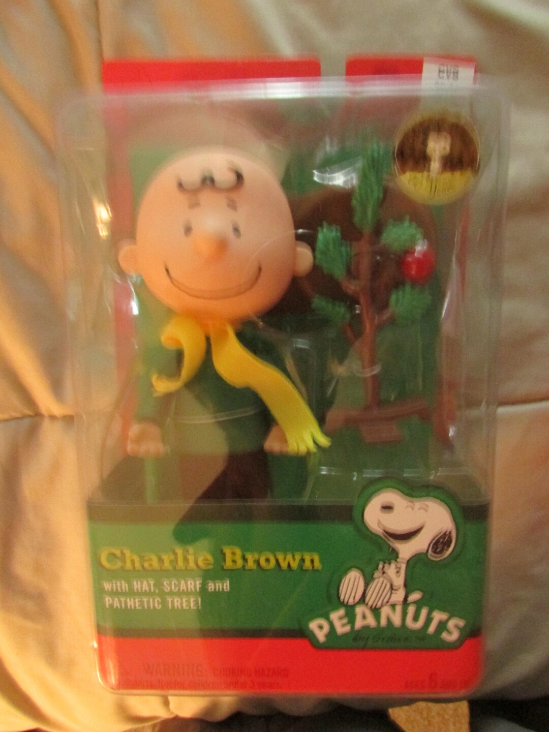 Peanuts 60 Years Charlie Brown With Hat Scarf and Pathetic Tree Figure ...