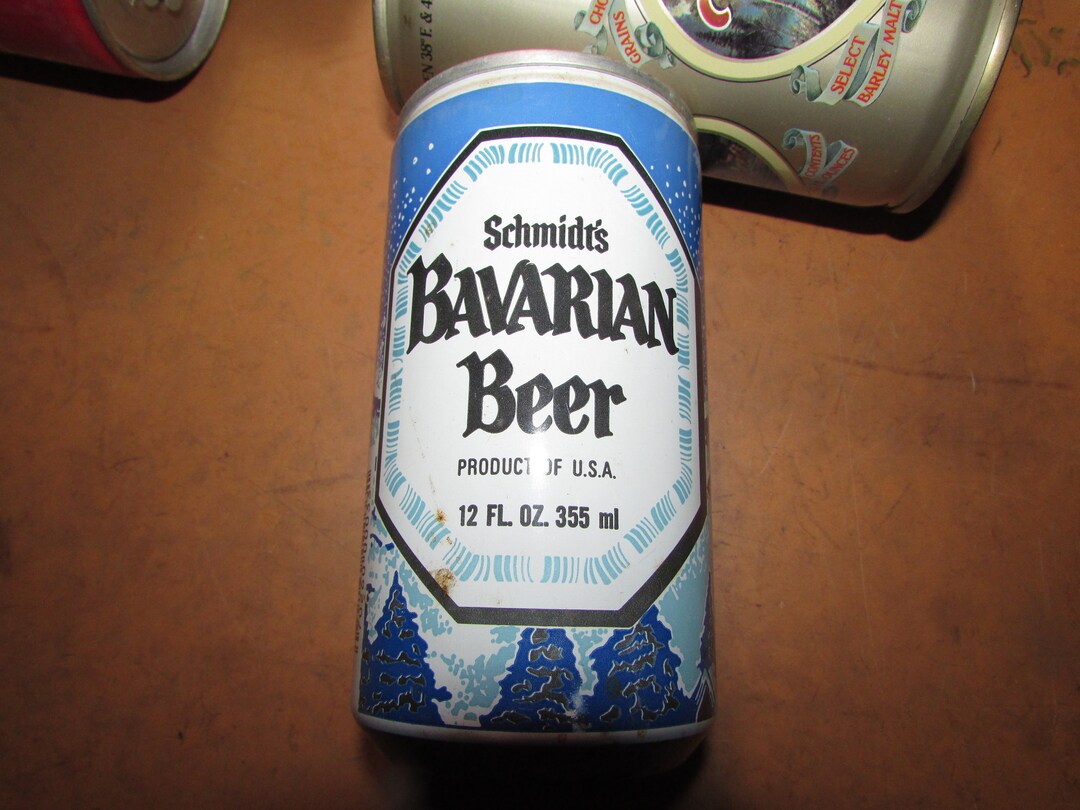 Schmidt's Bavarian Beer Forged Steel Tin Aluminum Pull Tab Beer Can ...