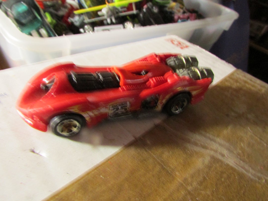 Hot Wheels Power Rocket Red Car 1/64 Die Cast Free USA Shipping - Etsy