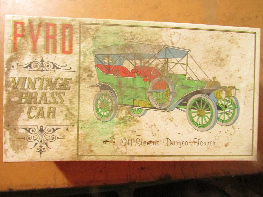 1967 Pyro Vintage Brass Car 1911 Steven's Duryea Tourer C453-100 1/32 ...