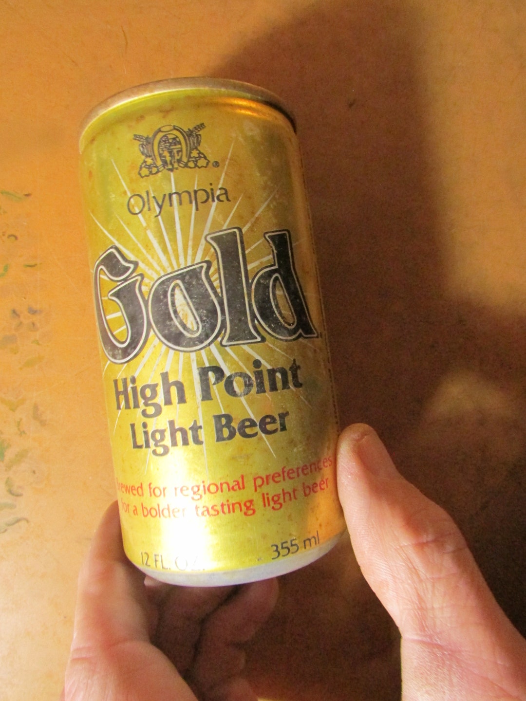 Olympia Gold High Point Light Beer Steel Tin Aluminum Pull Tab Beer Can ...
