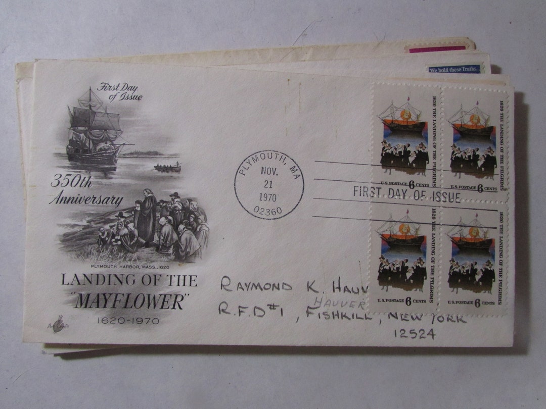 First Day of Issue Cover Stamp Nov 21 1970 350th Anniversary - Etsy