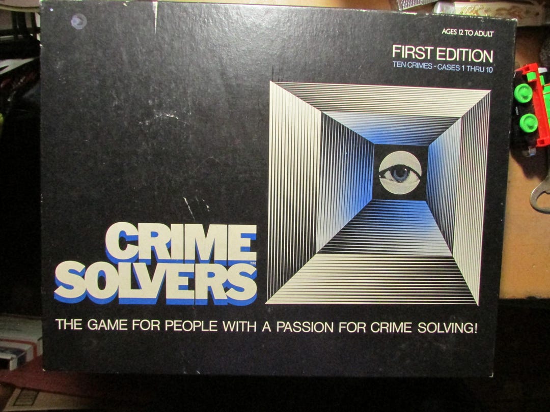 1985 First Edition Crime Solvers Game Complete Free USA Shipping - Etsy