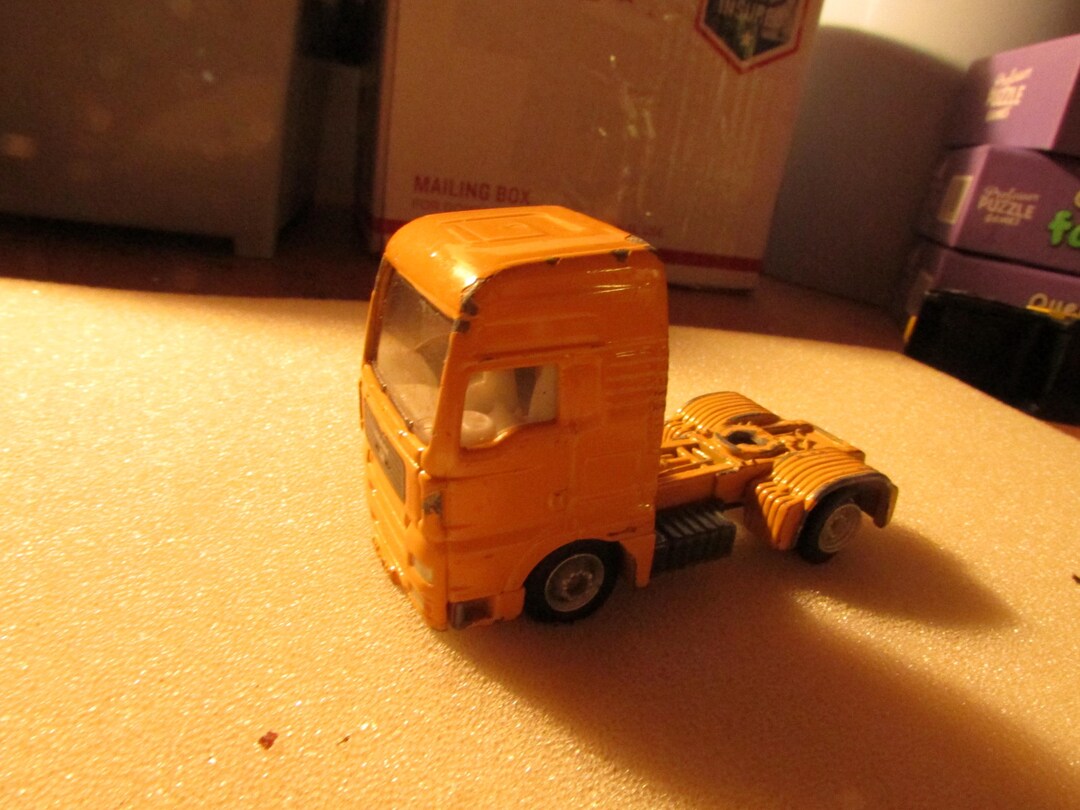Siku Tractor Trailer Cab Yellow Truck Car 1/64 Die Cast Free USA ...