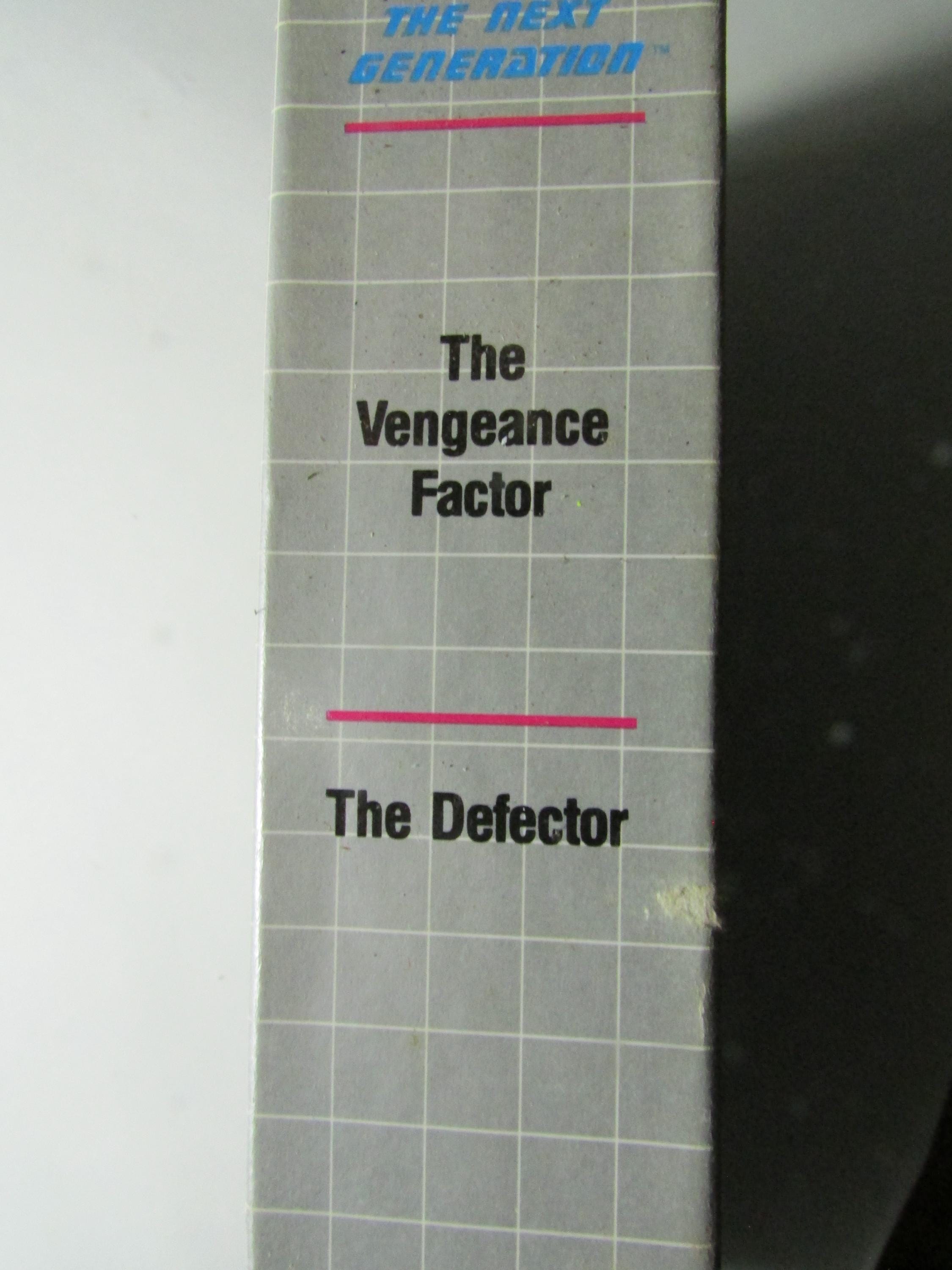 Star Trek the Next Generation VHS Video Tv Show the Vengeance Factor ...