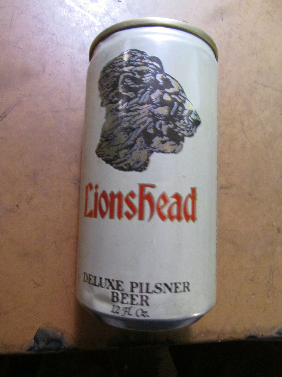 Lionshead Deluxe Pilsner 12 Ounce Forged Steel Tin Aluminum Pull Tab ...