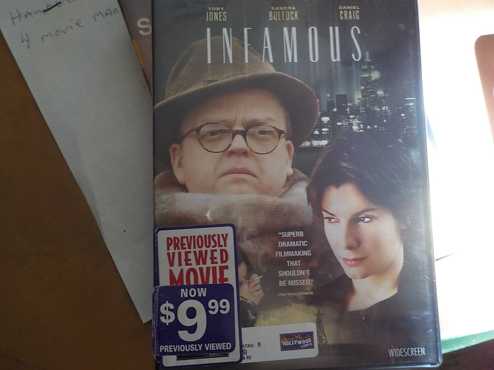 Infamous Toby Jones Classic DVD Movie Rated R Free USA - Etsy
