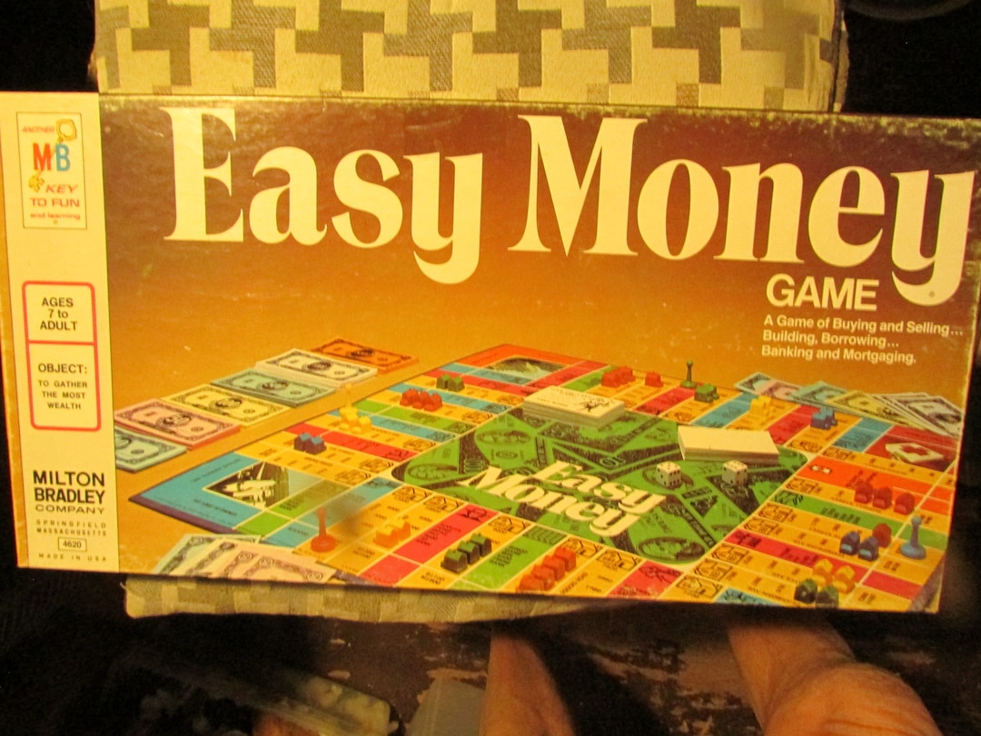 1981 Milton Bradley Easy Money Board Game Complete Free USA Shipping - Etsy