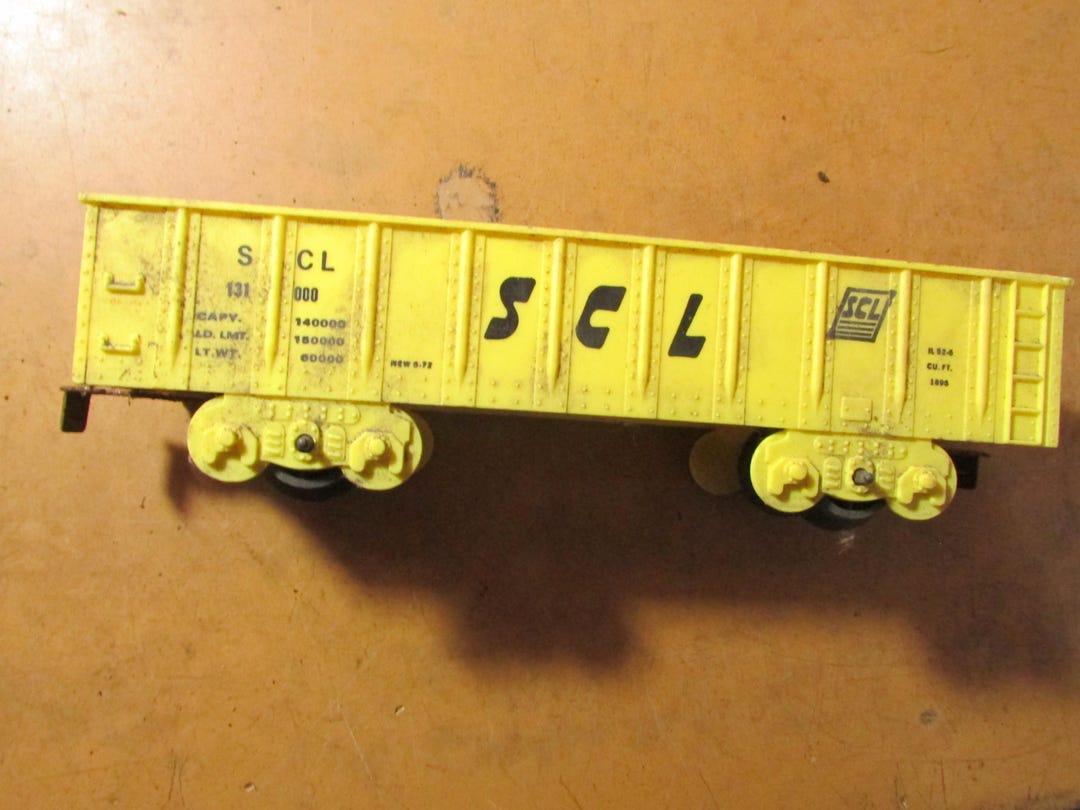 Vintage Marx O Gauge SCL Yellow Box Train Car as is Free USA Shipping ...