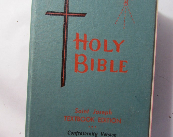 Holy Bible Saint Joseph Textbook Edition Confraternity Version ...