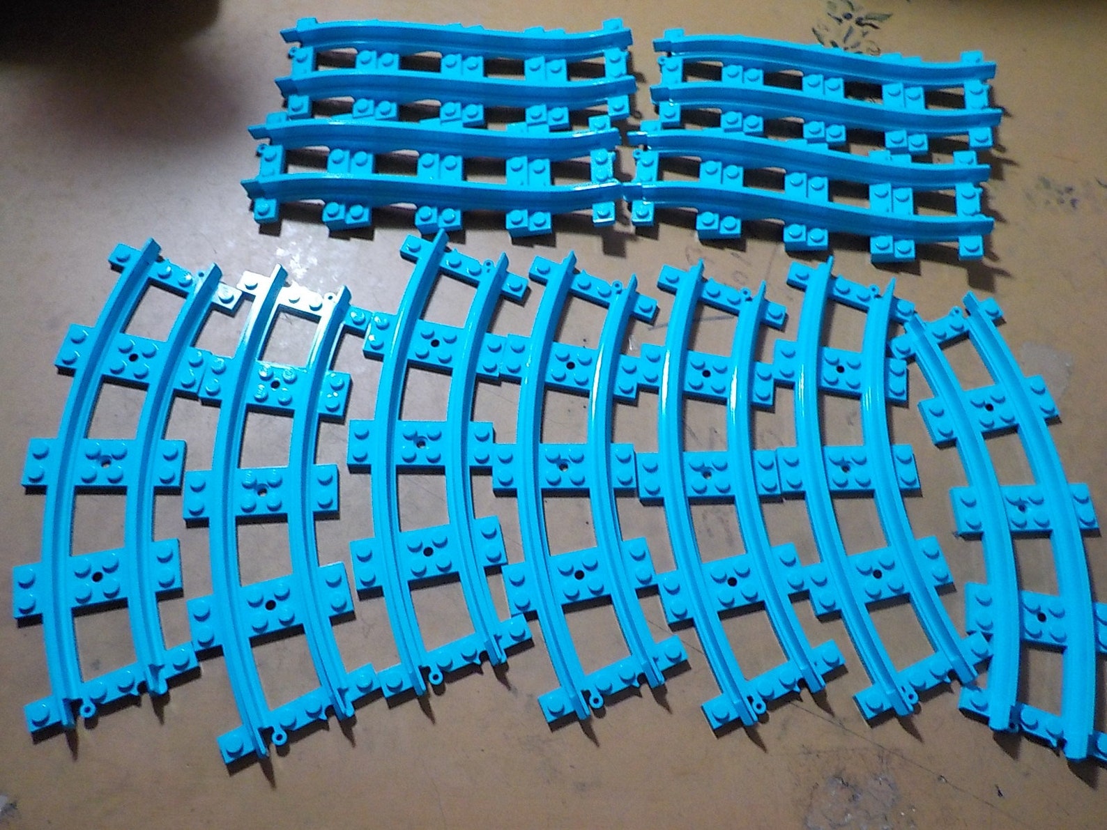 LEGO Blue Train Tracks Rollercoaster Trucks Cars Buildings | Etsy