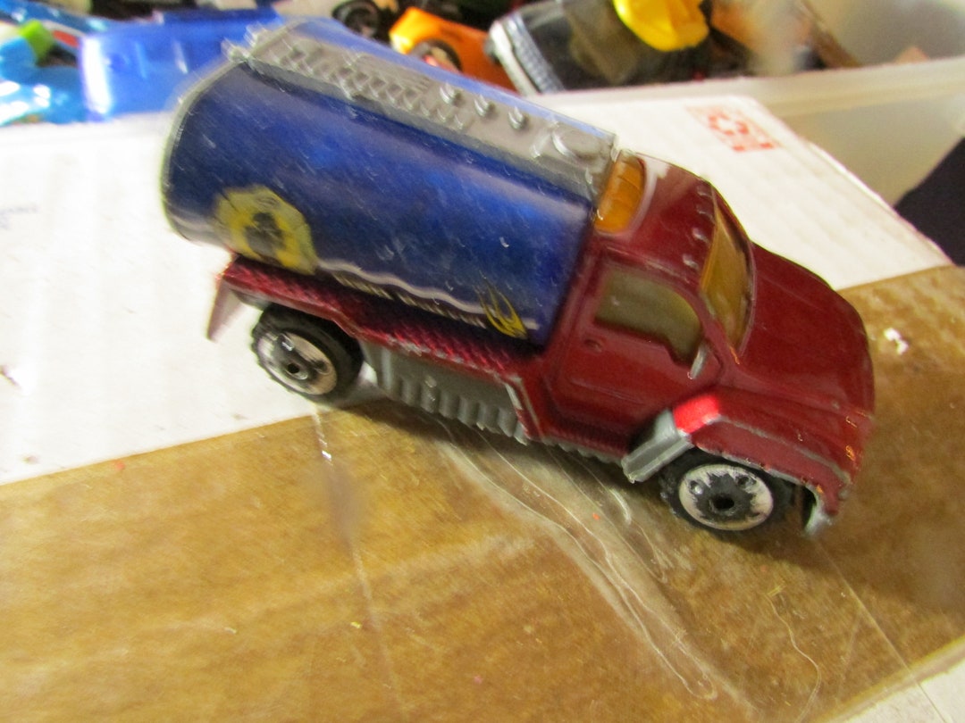 Matchbox Tanker Truck Red Blue 1/64 Die Cast Free USA Shipping - Etsy