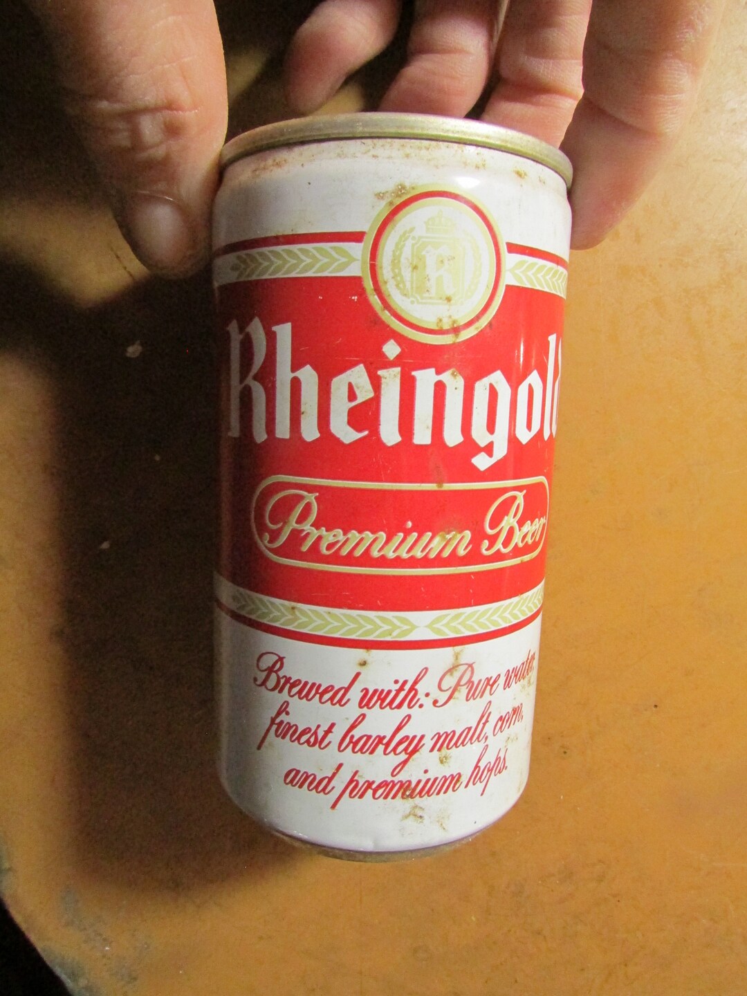 Rheingold Premium Beer Steel Tin Aluminum Pull Tab Beer Can 12 Ounce ...