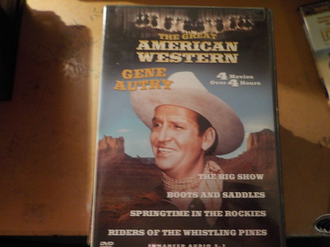 The Great American Western Gene Autry 4 Western Classic DVD Movie Rated ...