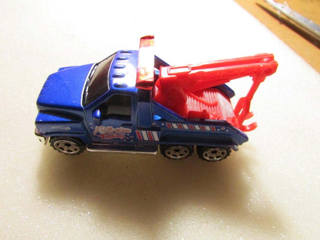 Matchbox Wrecker Truck Blue 1/64 Die Cast Free USA Shipping - Etsy