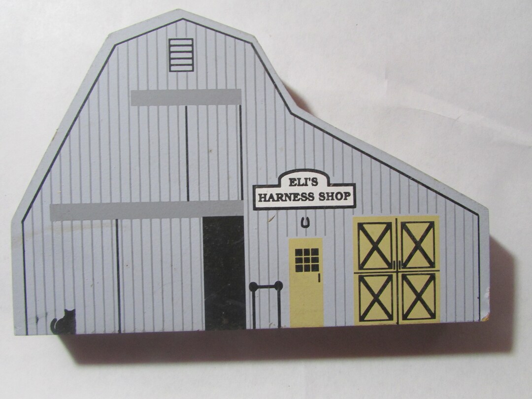The Cat's Meow 1991 Ohio Amish Series Eli's Harness Shop Historical ...