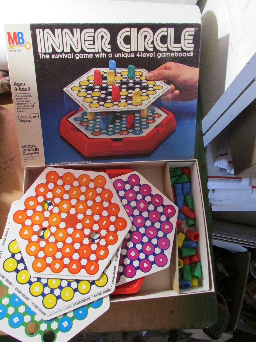 1981 Milton Bradley Inner Circle Board Game Board Game Complete Free ...