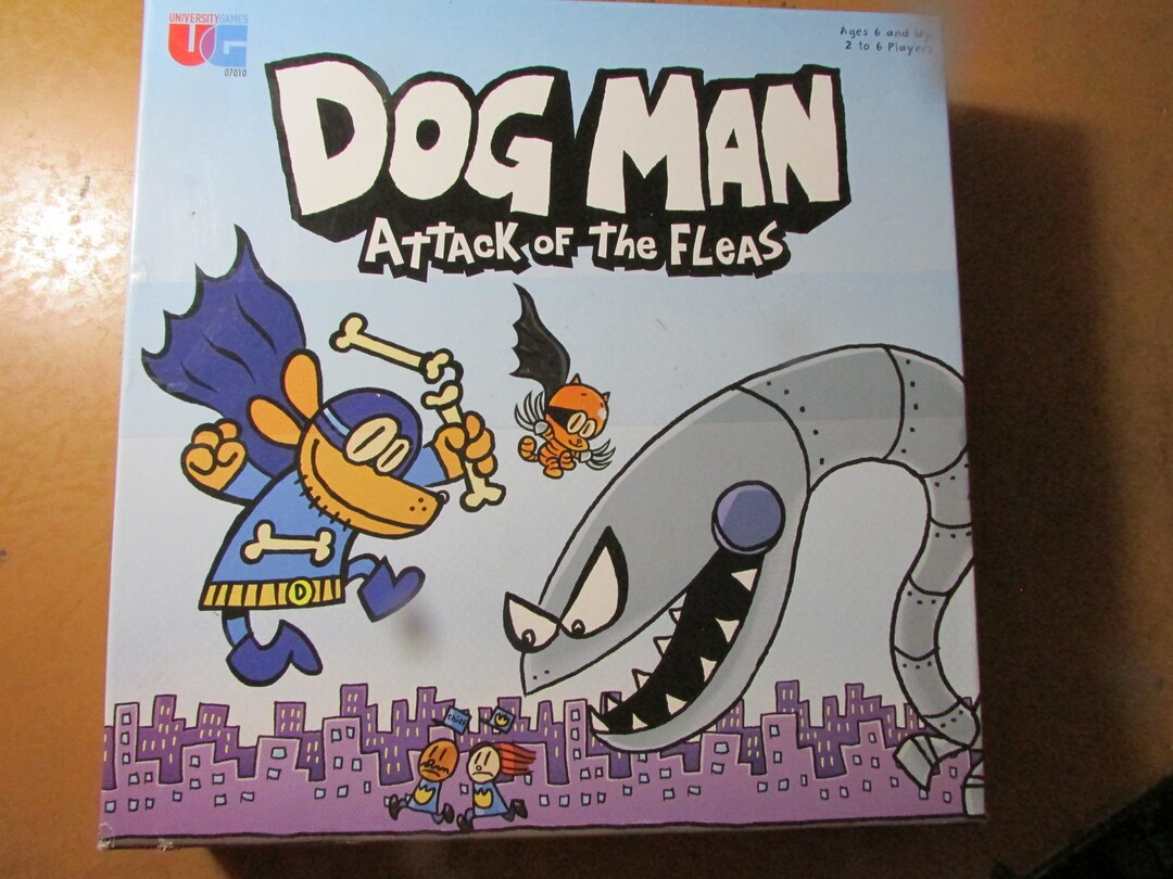 Dog Man Attack of the Fleas Board Game University Games Complete Free ...