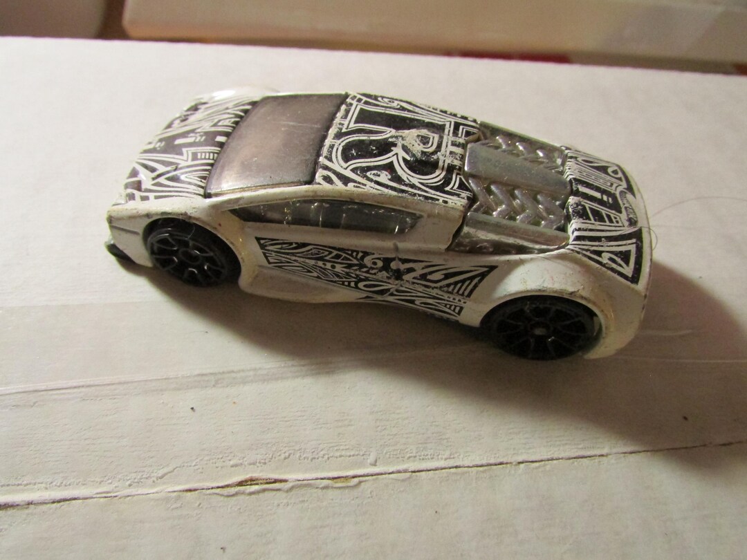 Hot Wheels Zotic White Car 1/64 Scale Die Cast Free USA Shipping - Etsy