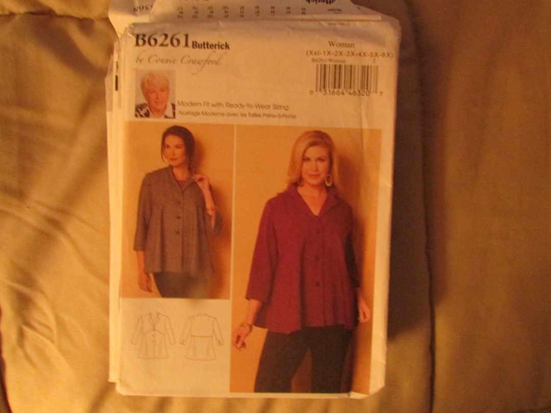 Butterick Sewing Pattern 6261 Size Xxl-6x Woman Uncut Free USA Shipping ...