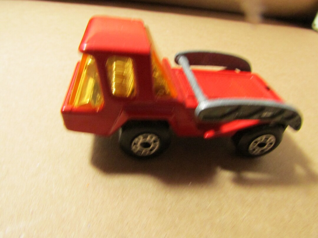 Vintage Matchbox Superfast 37 Skip Truck Red Gold Interior 1/64 Die ...