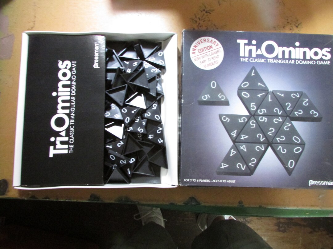 1993 Pressman Tri-ominos 4420 Classic Triangular Domino Game - Etsy