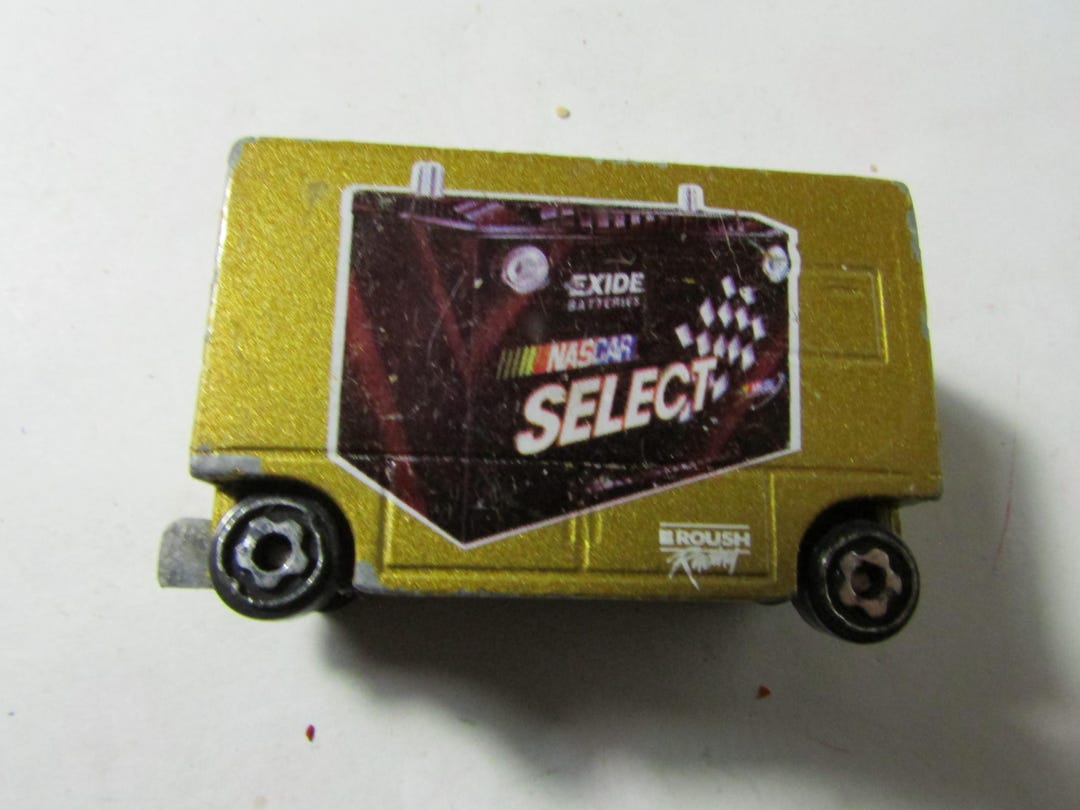 Hot Wheels Roush Racing Tool Trailer NASCAR Select Exide Gold Car Truck ...