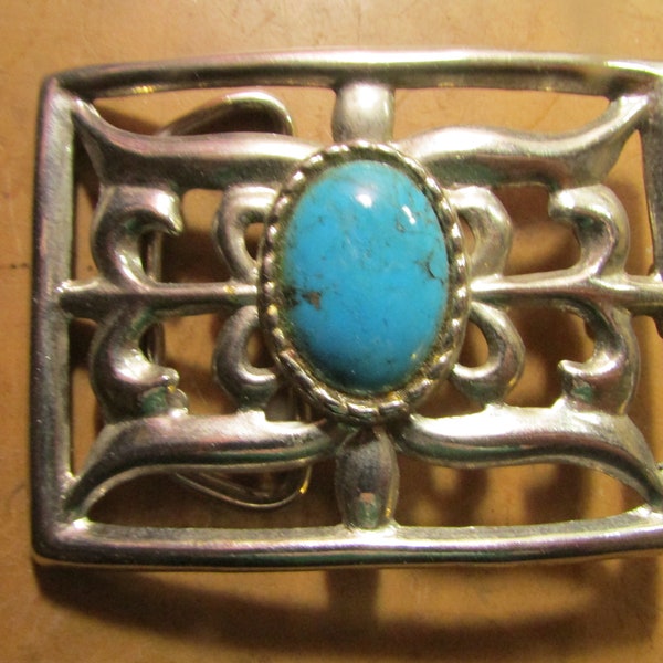 Turquoise Belt Buckle - Etsy