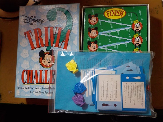 Disney Store Trivia Challenge Complete Game Free USA Shipping - Etsy